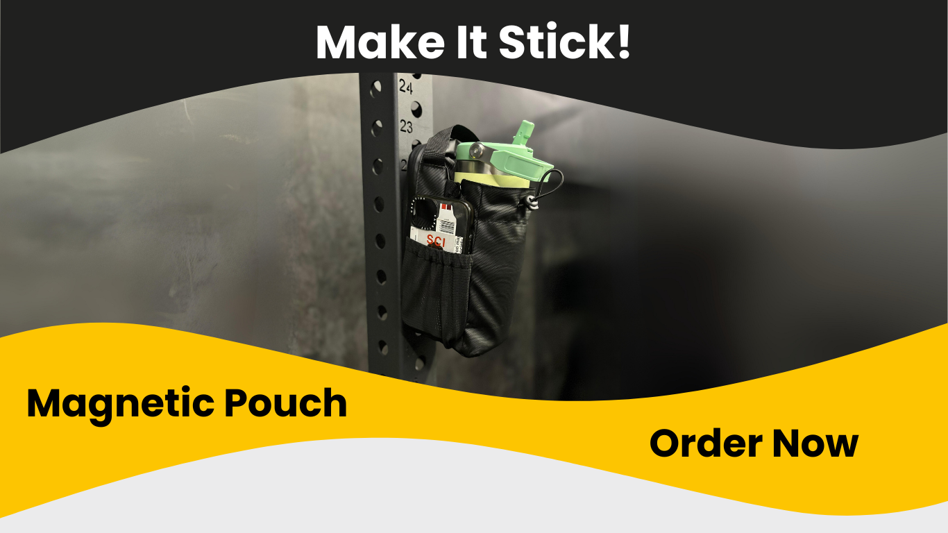 Magnetic Pouch - Secure & Convenient Gym Accessory for Hands-Free Work